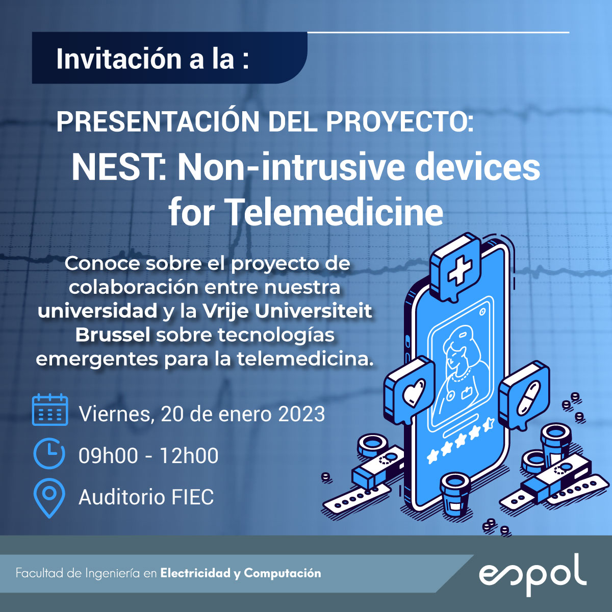 Presentación del proyecto NEST: Non-intrusive devices for Telemedicine | FIEC